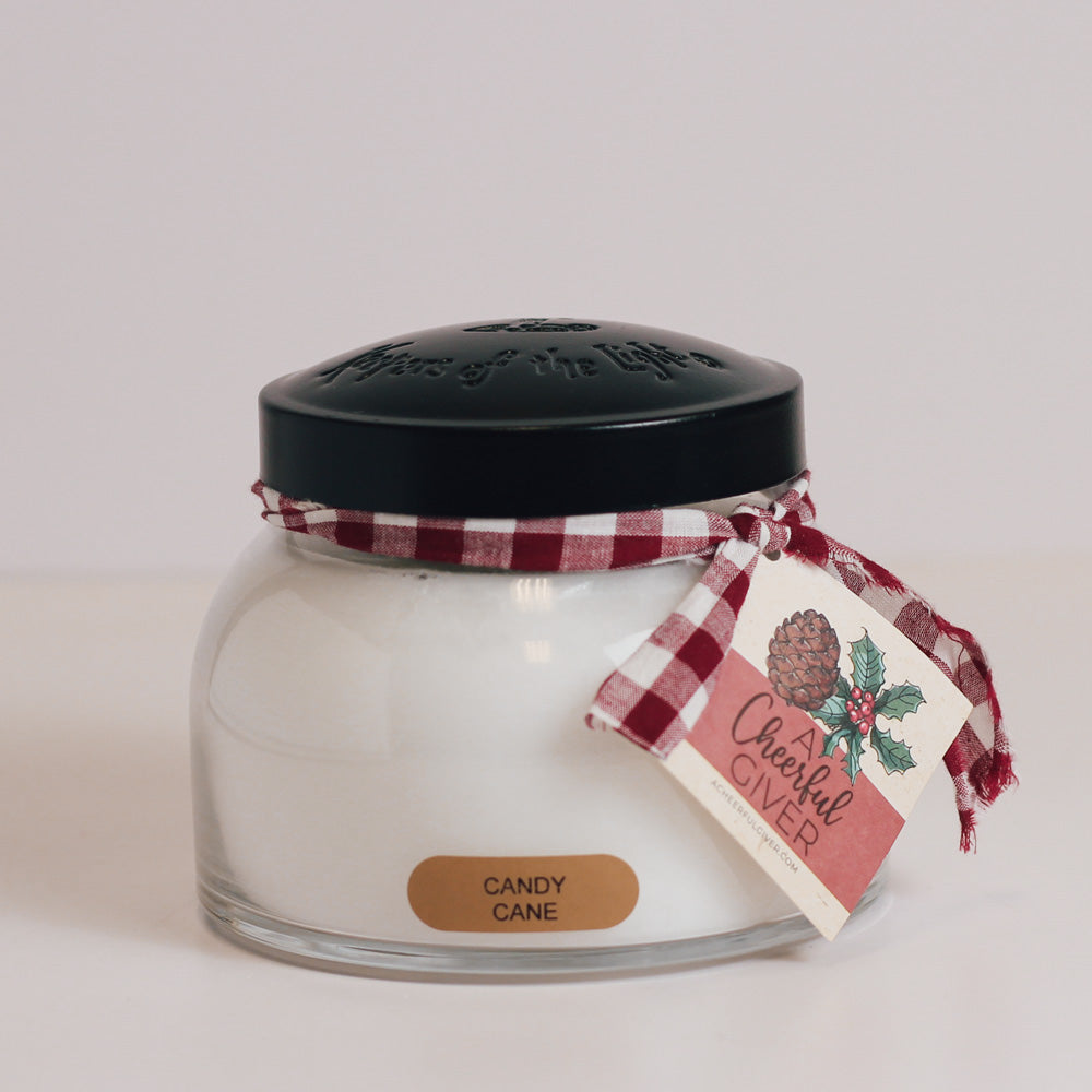 Candy Cane Scented Candle - 22 oz, Double Wick, Mama Jar, Keepers of ...