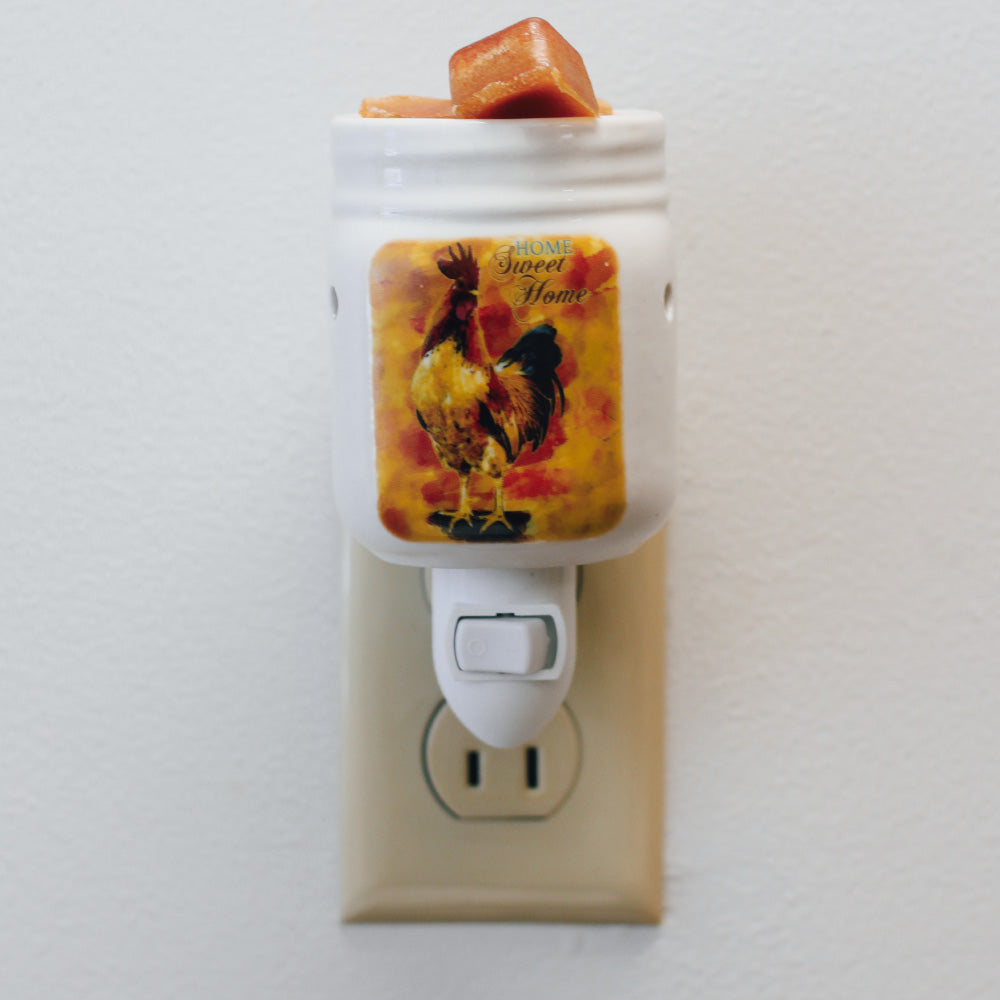 Home Sweet Home Rooster Plug-In Wax Melter- A Cheerful Giver