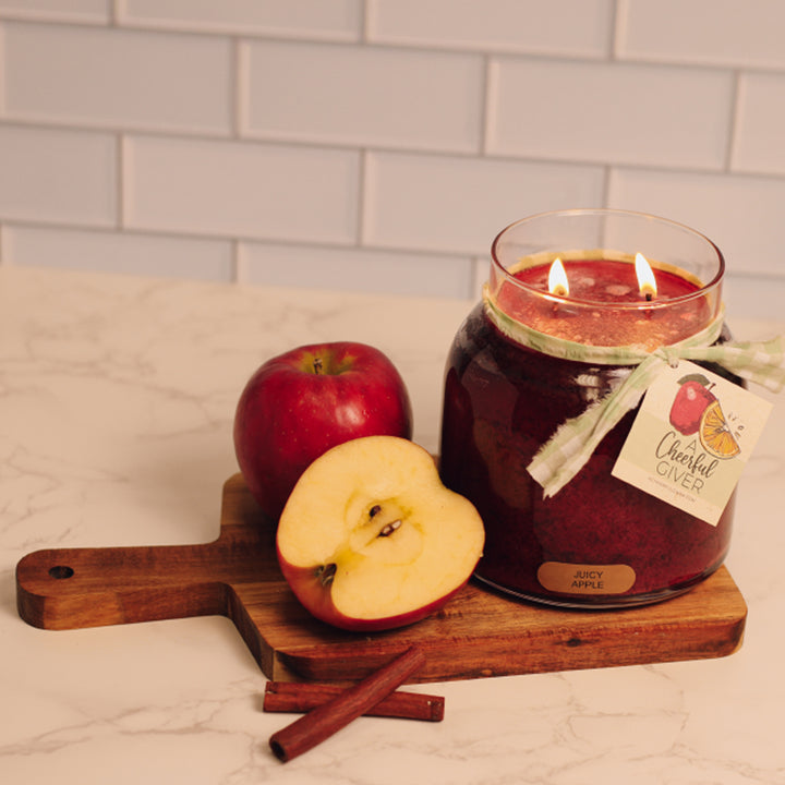 Autumn Orchards Scented Candle | 24-Ounce Cheerful Candle | A Cheerful ...