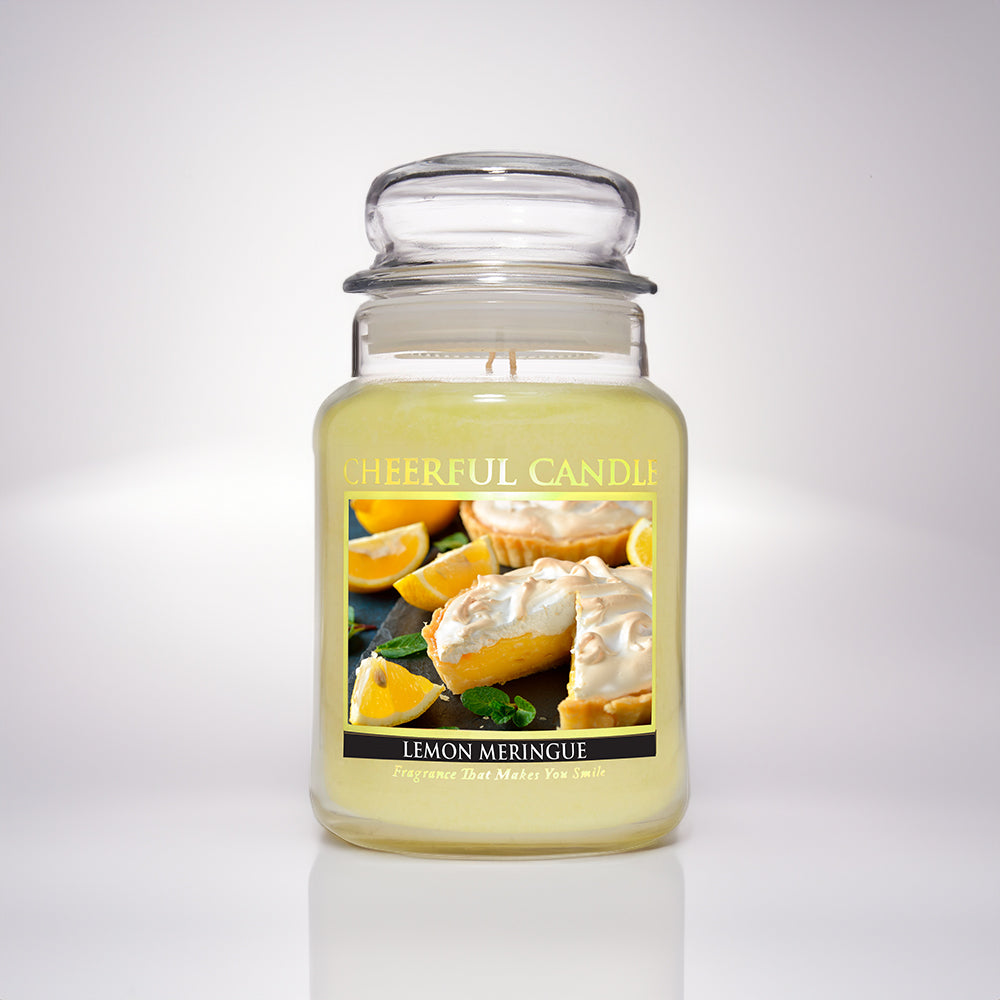 Lemon Meringue Scented Candle -24 oz, Double Wick, 135-hour burn time ...