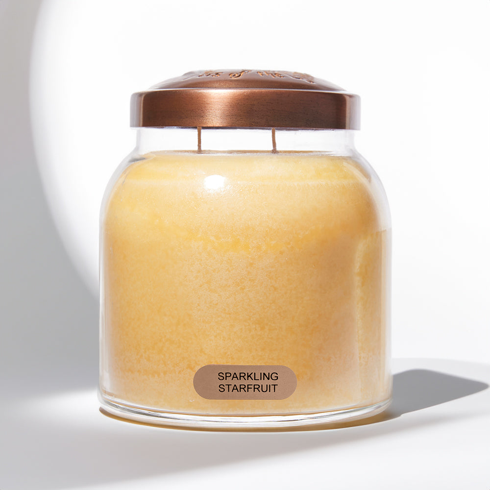 Sparkling Starfruit Scented Candle - 34 oz, Double Wick, Papa Jar ...