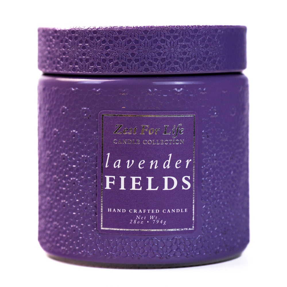 Lavender Fields - Zest For Life Candle - Seasonal Candle, Double Wick ...